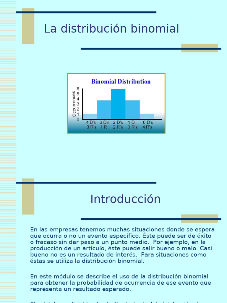 La Distribucion Binomial | PDF | Probabilidad | Distribución normal