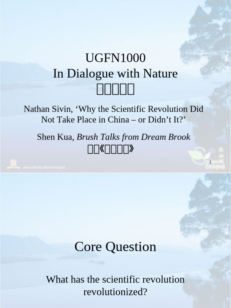 UGFN - Lecture 10 | PDF | Science