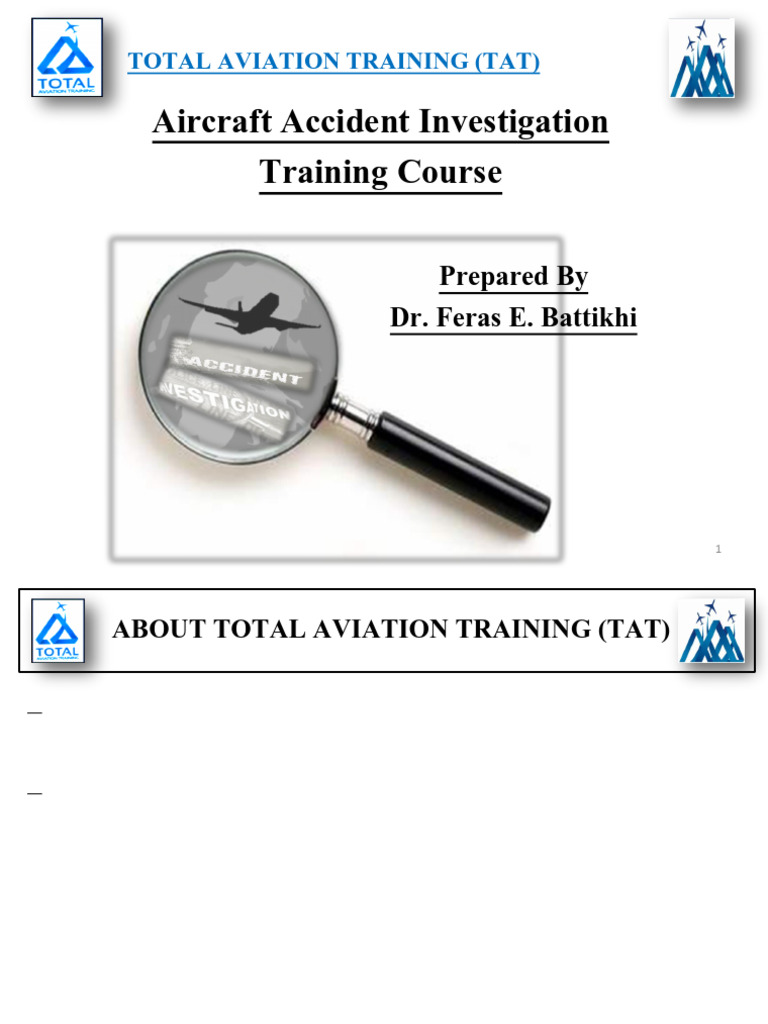 Aircraft Accident Investigation Training | PDF | Lift (Force) | Force