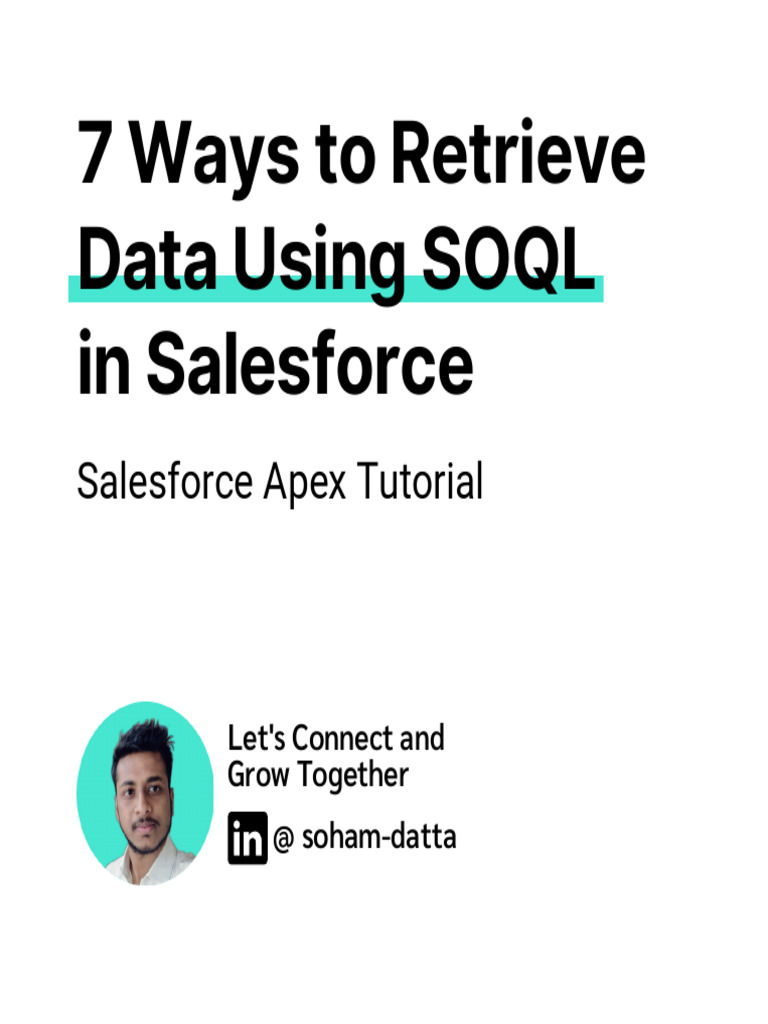 7 Ways To Use SOQL | PDF