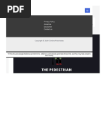 Analyzing Mood and Character in "The Pedestrian" | PDF