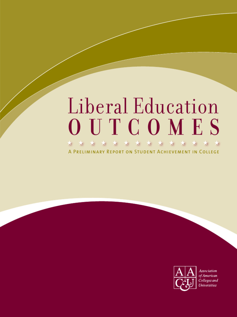Liberal Education Outcomes Report | PDF | Educational Assessment ...