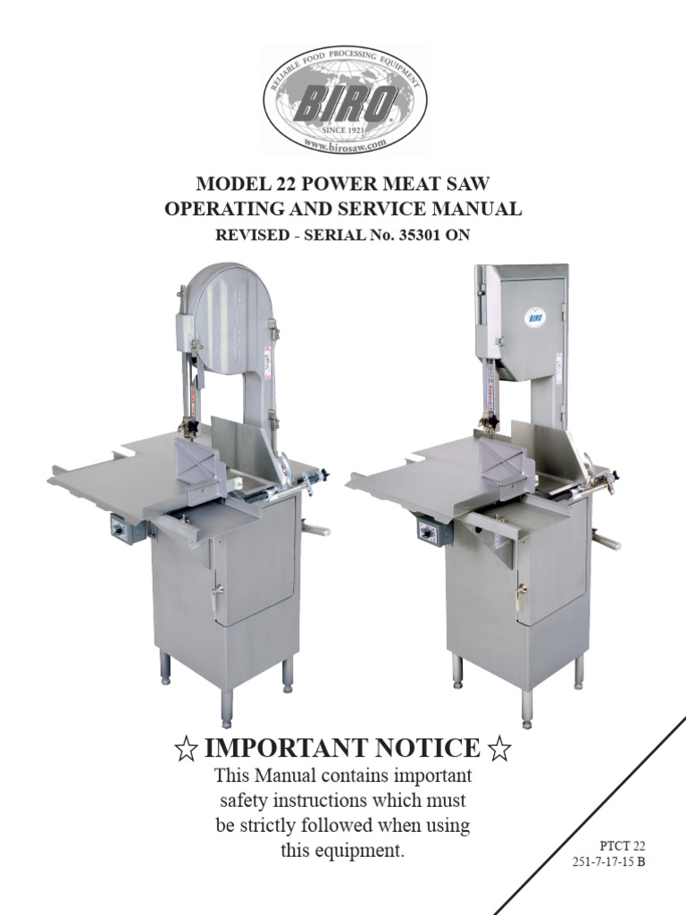 Biro Model 22 | PDF | Bearing (Mechanical) | Door