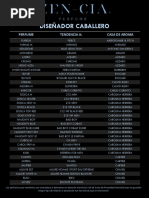 Equivalencias DIVAIN Hombre | PDF