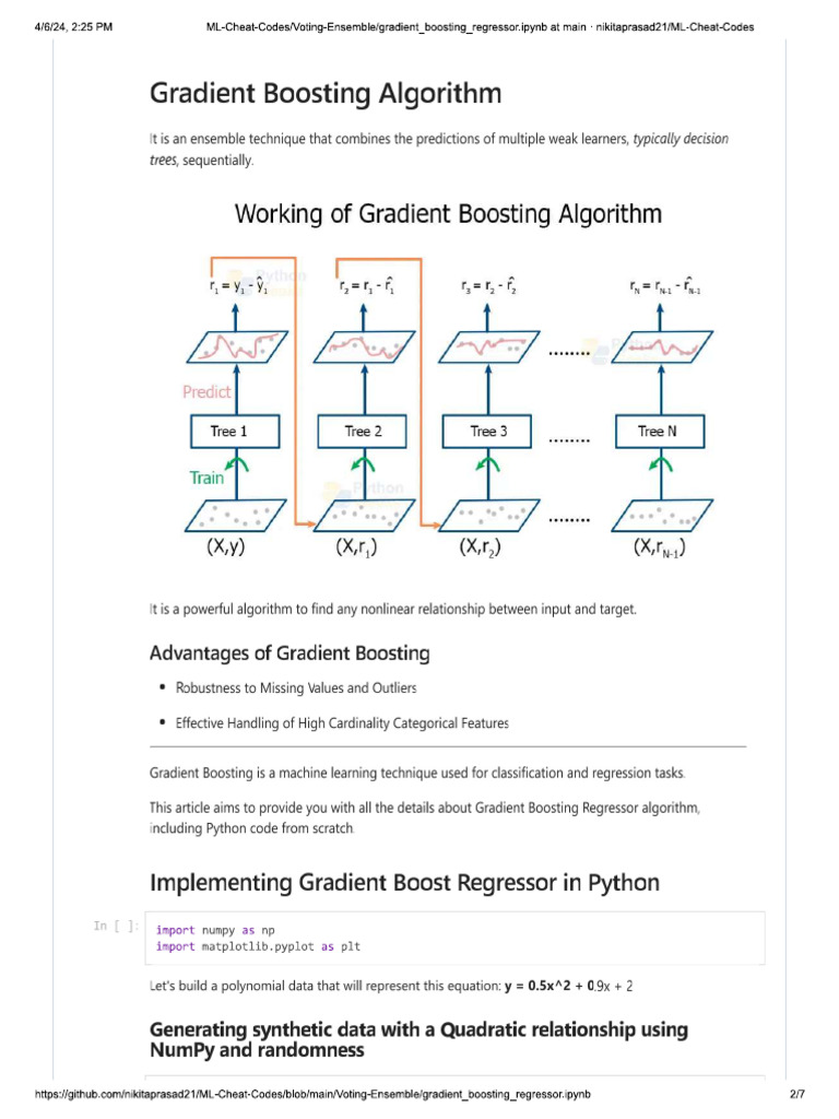 Gradient Boosting Algorithm | PDF Gradient Boosting Algorithm | PDF