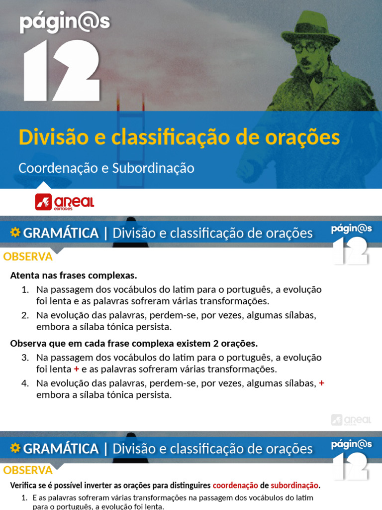 Ae Pag12 Coordenacao Subordinacao | PDF | Português (idioma) | Sintaxe