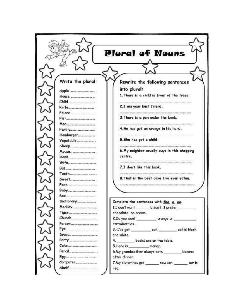 Zou C7 Plurals Exercises | PDF