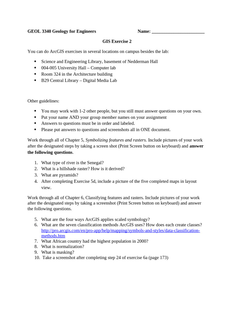 GIS Exercise 2 (New) | PDF | Technology & Engineering