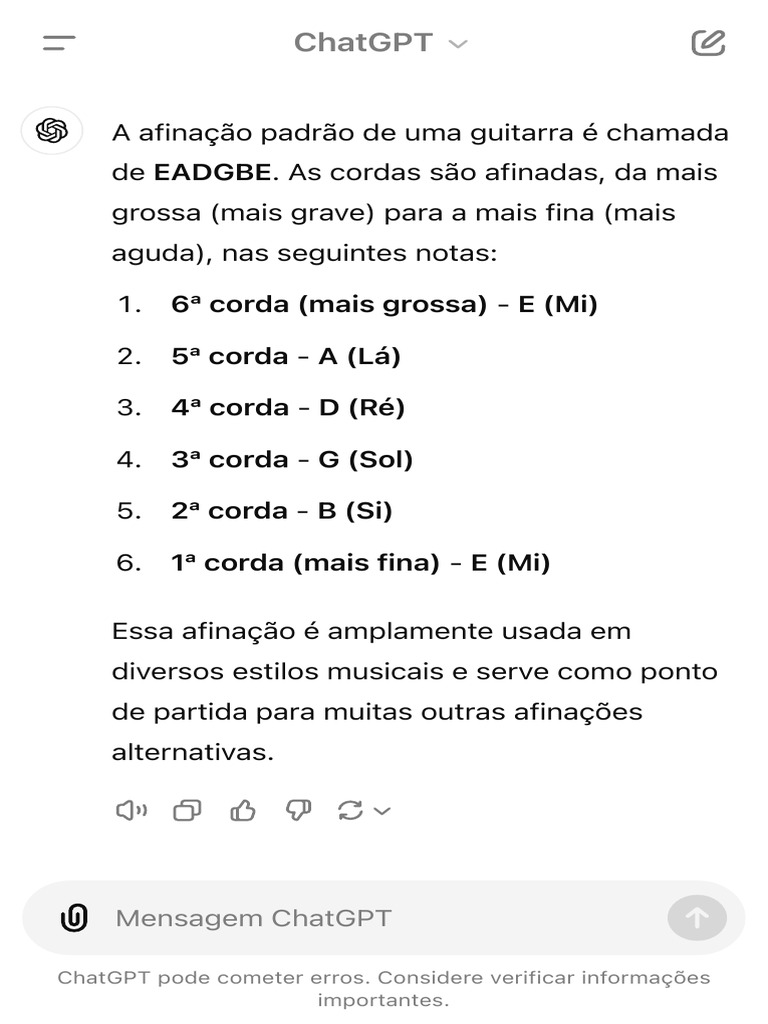 Afinação EADGBE da Guitarra | PDF | Artes Linguísticas e Disciplina ...