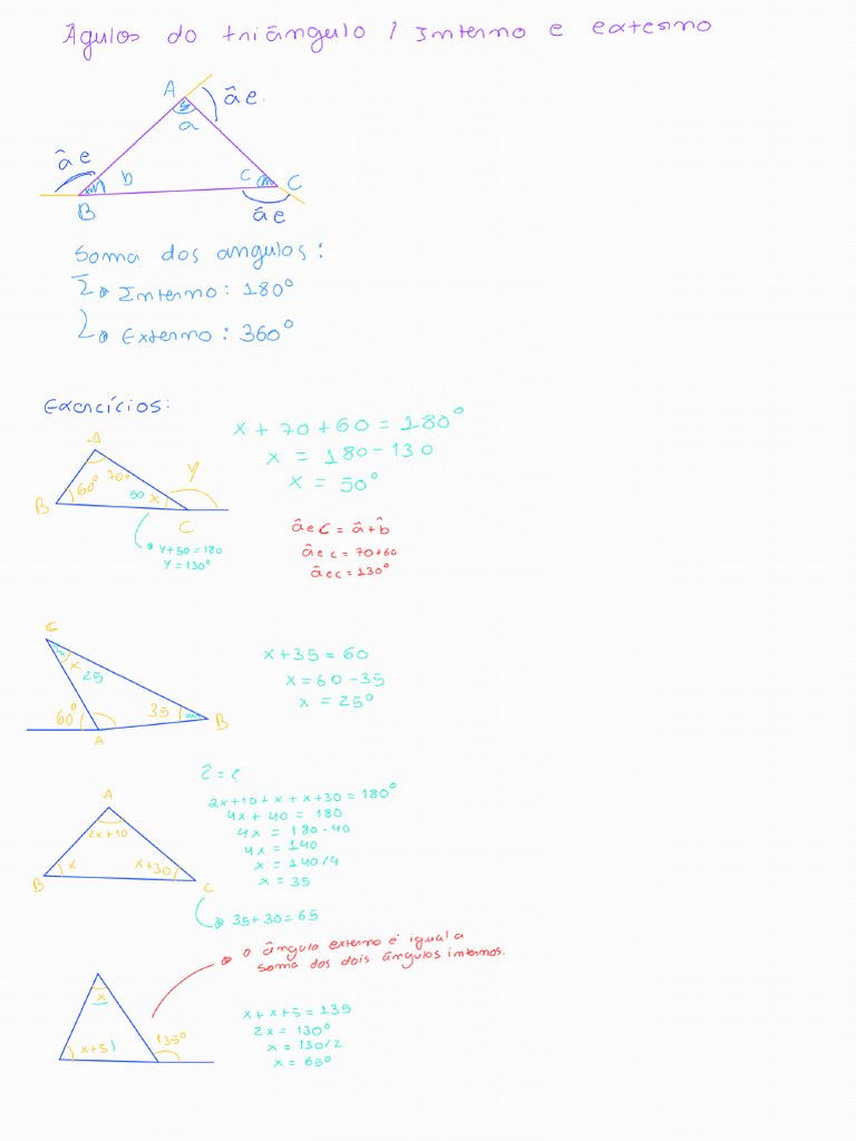 Questão 59 ângulos Do Triângulo Pdf