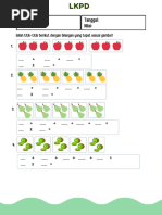 LKPD Menulis Menebalkan Huruf Kelas 1 Bahasa Indonesia | PDF