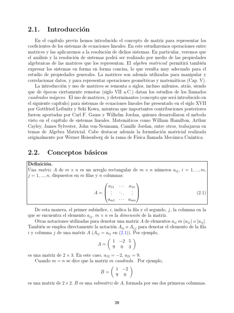 Algebra de Matrices | PDF | Matriz (Matemáticas) | Álgebra