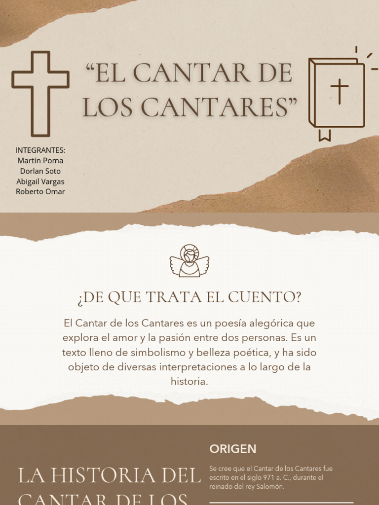 Presentacion Del Cantar de Los Cantares | PDF