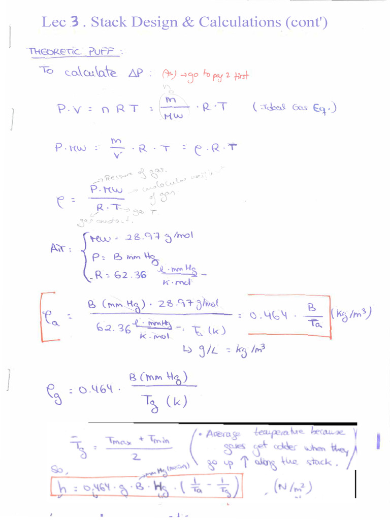 Lec 3 - Stack Desing and Calculations - Handwritten Notes | PDF ...