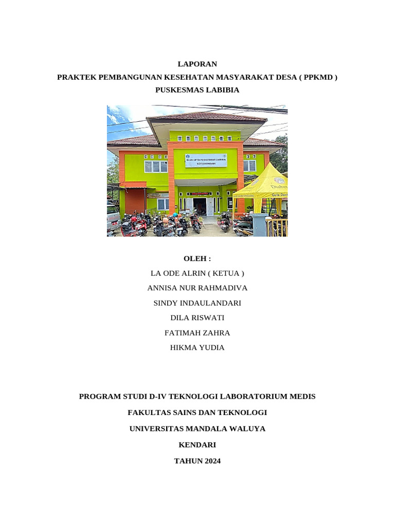 Laporan PKMD Puskesmas Labibia 2024 | PDF