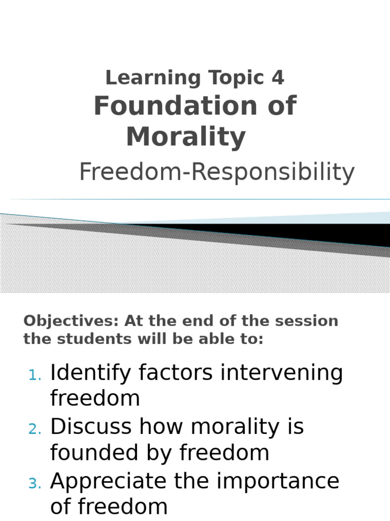Foundation of Morality Freedom | PDF | Nelson Mandela | Apartheid