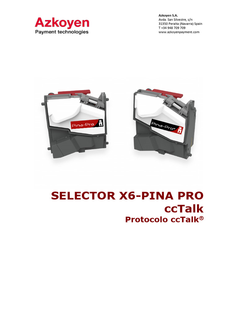 Protocolo Cctalk - MODULAR X6-PINA PRO | PDF | Poco | Ascii