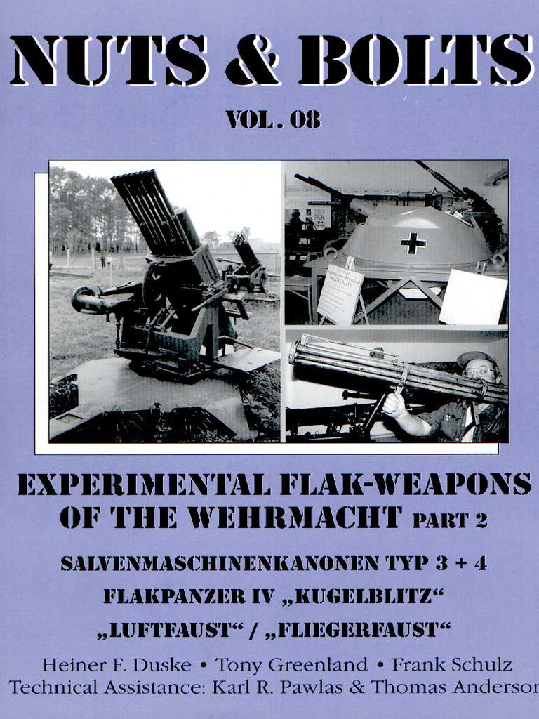 Nuts & Bolts 08 - Experimental Flak of Wehrmacht (Vol 1) | PDF