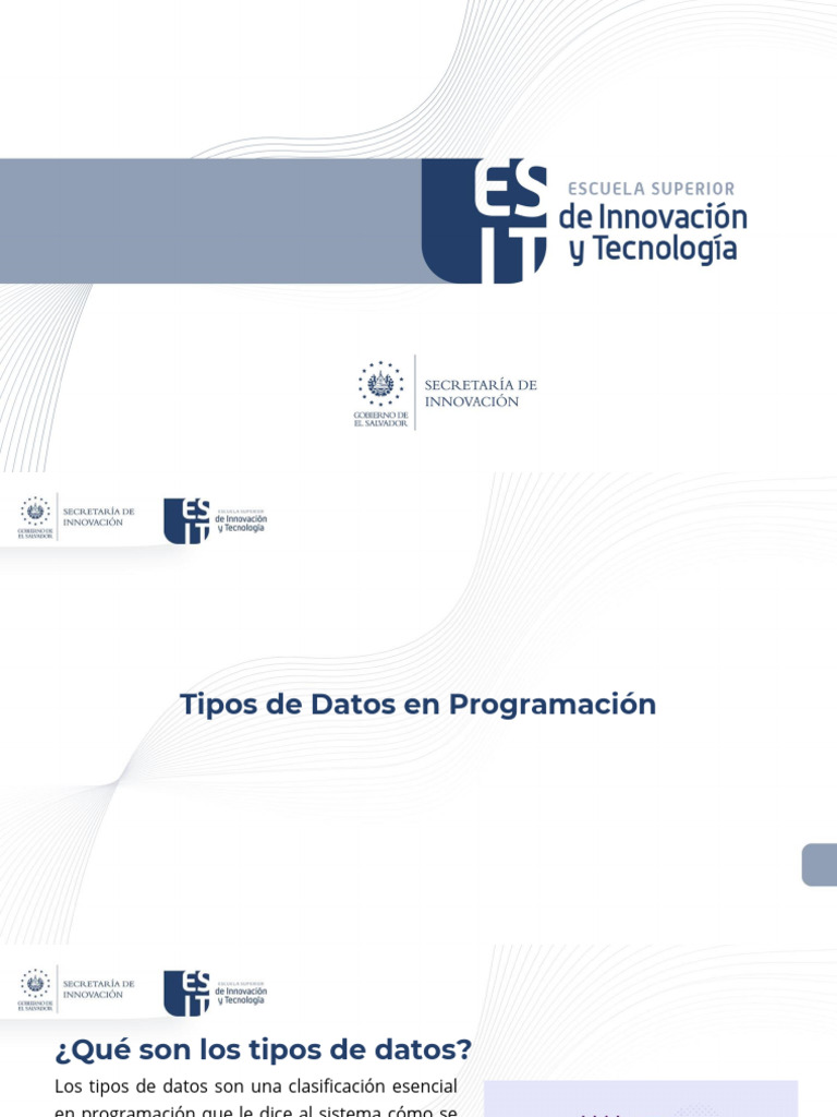 Tipos de datos de programación | PDF | Tipo de datos | Lenguaje de ... Tipos de datos de programación | PDF | Tipo de datos | Lenguaje de ...