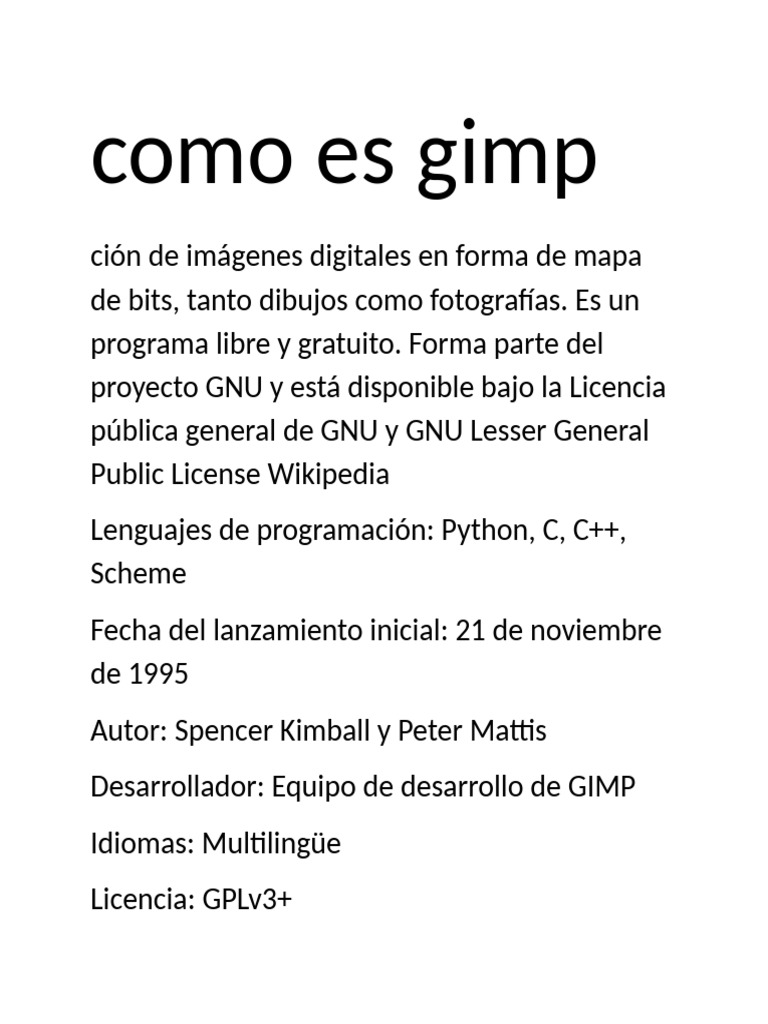 Que Es Gimp | PDF | Informática