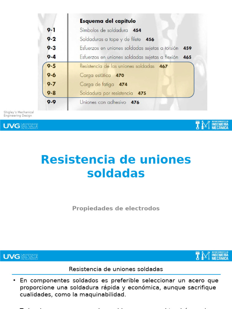 Resistencia y Diseño de Uniones Soldadas | PDF | Soldadura | Construcción