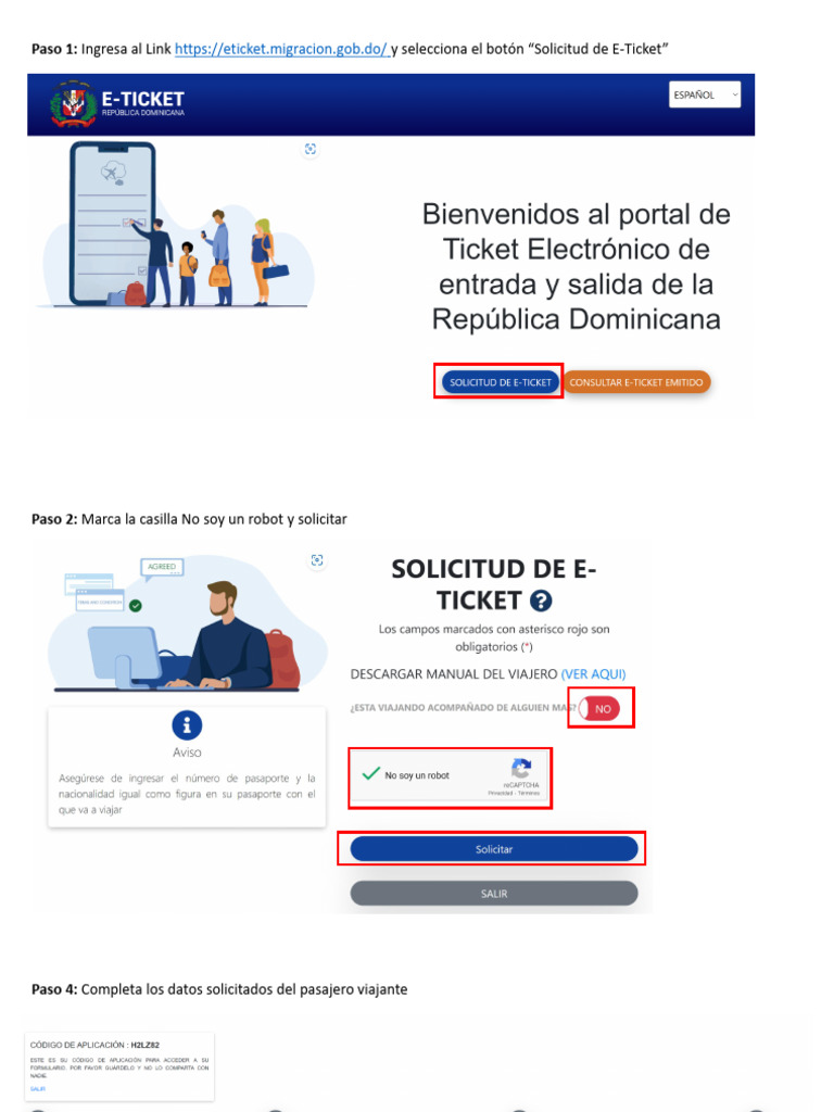 Paso A Paso Eticket - e Ticket | PDF | Negocios