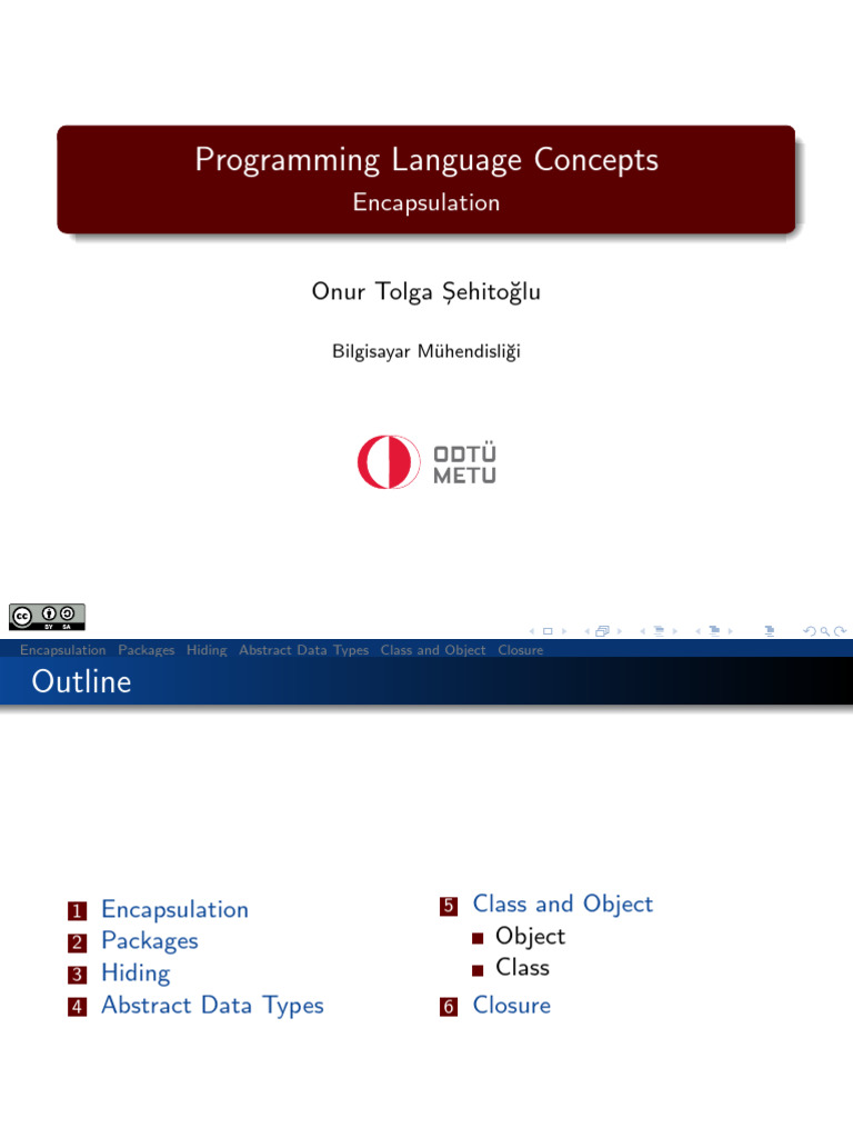 Encapsulation in Programming Languages | PDF | Class (Computer ...
