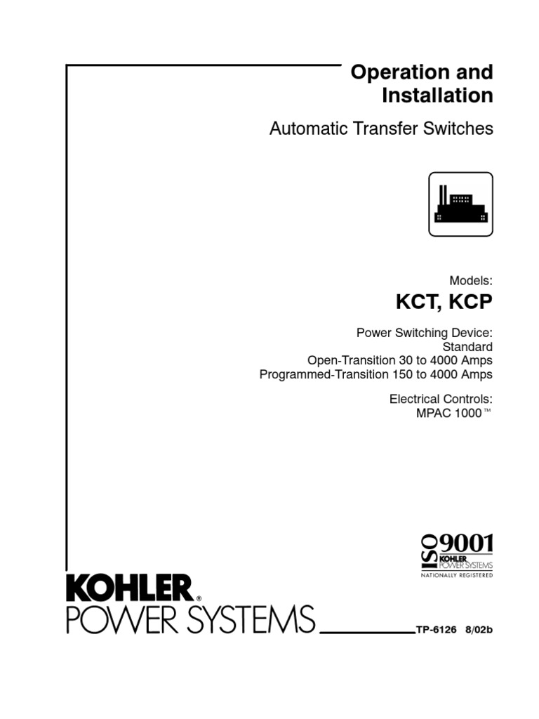 ATS Operation and Installation Manual | PDF | Battery (Electricity ...
