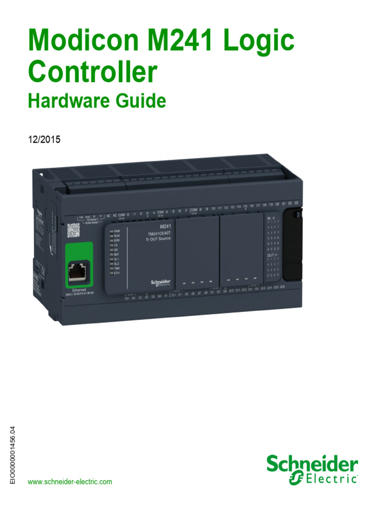 M241 - Manual de Instalare Si Operare - TM241CE40R - Scada-Shop | PDF ...