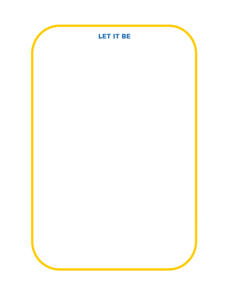 Let It Be | PDF