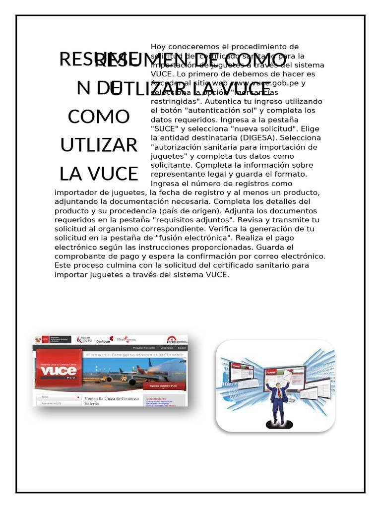 Resumen de La VUCE | PDF