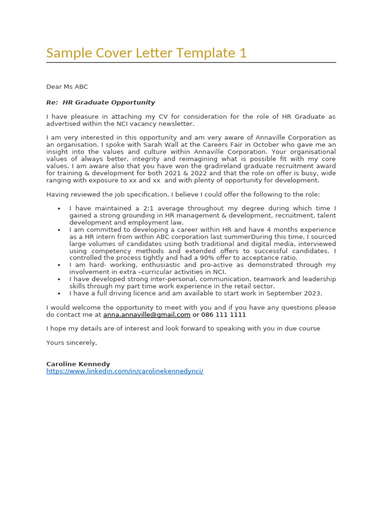 Cover Letter Templates 2022 | PDF | Recruitment | Business
