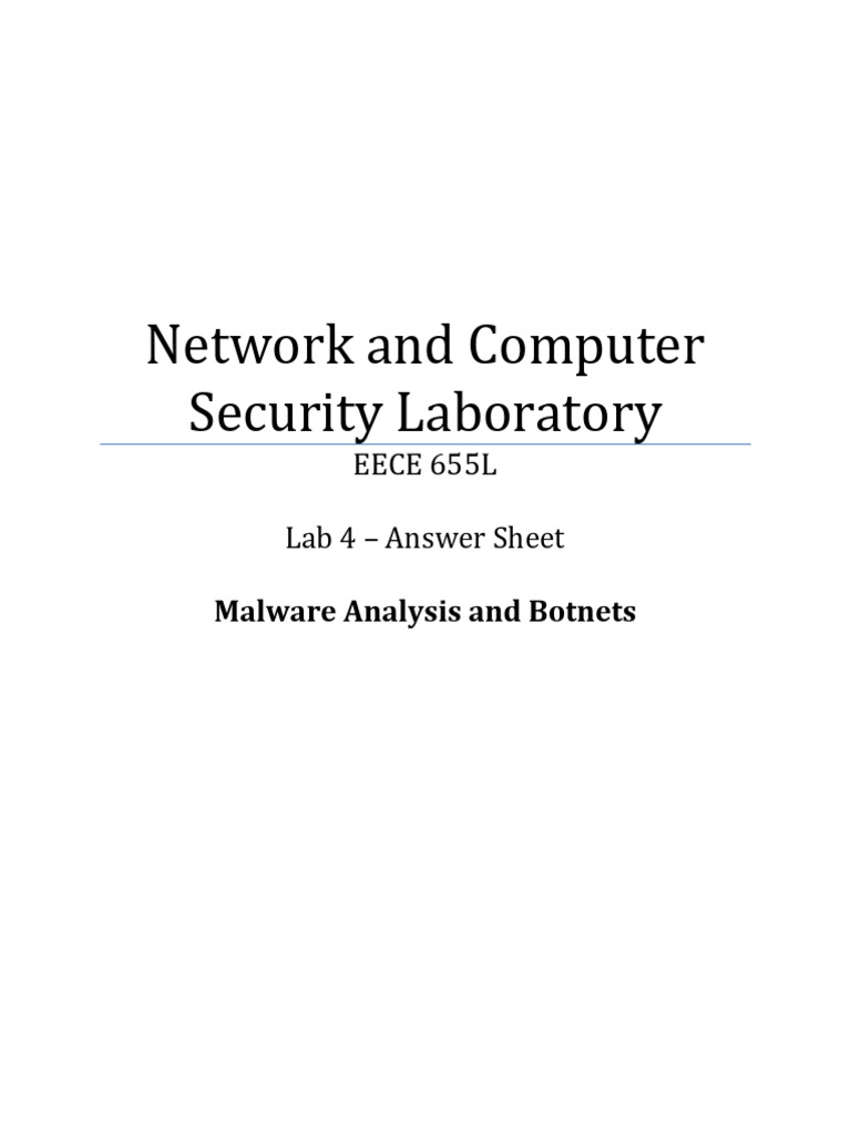 Lab 4 AnswerSheet | PDF | Teaching Methods & Materials | Technology ...