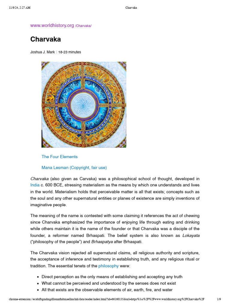 Charvaka - Reader View | PDF | Vedas | Moksha