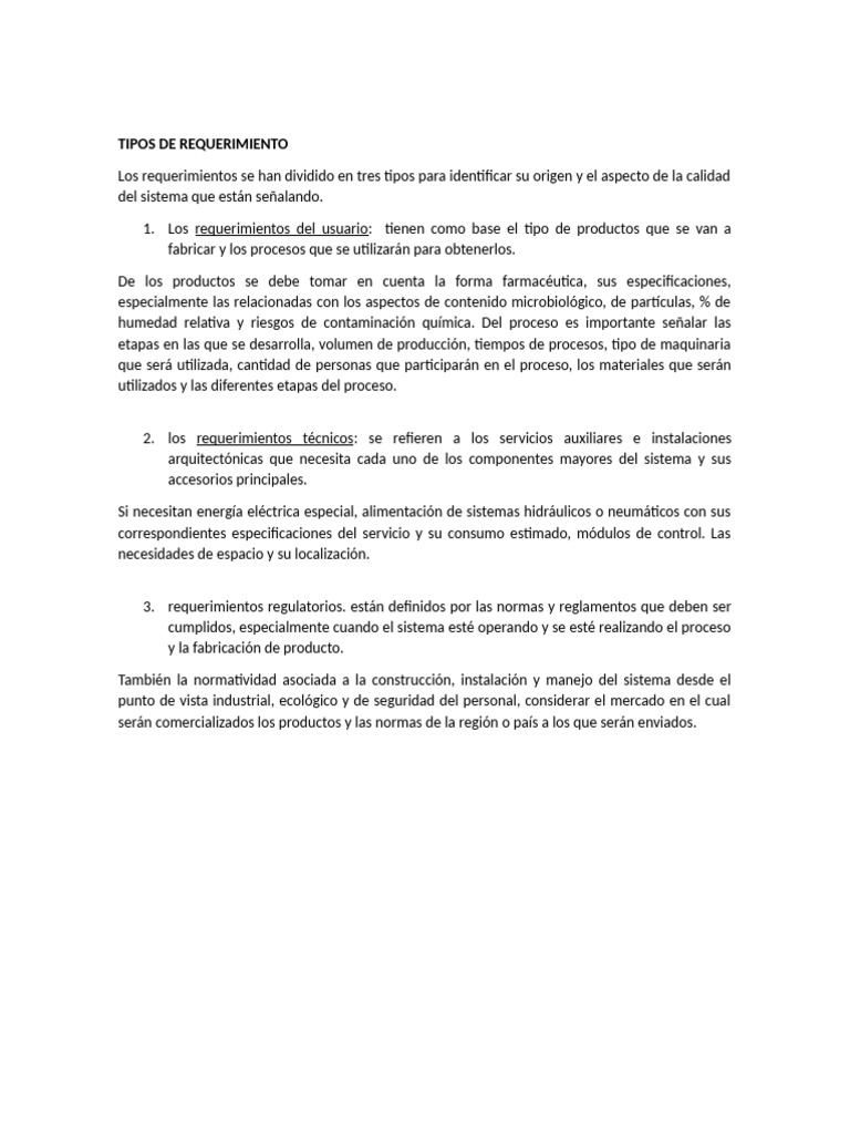 Tipos de Requerimiento | PDF | Informática | Tecnología