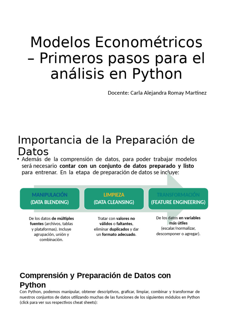 Introducción y Primeros Pasos en Python | PDF | Análisis de regresión ...