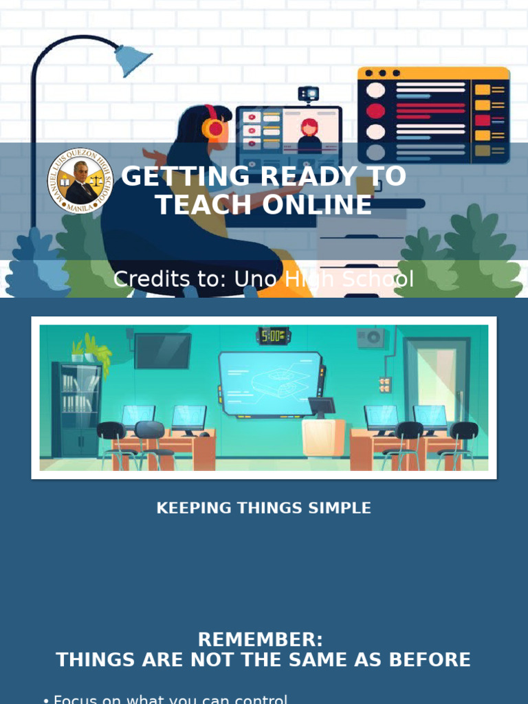 MLQHS Module 1 Getting Ready To Teach Online | PDF | Teachers | Learning