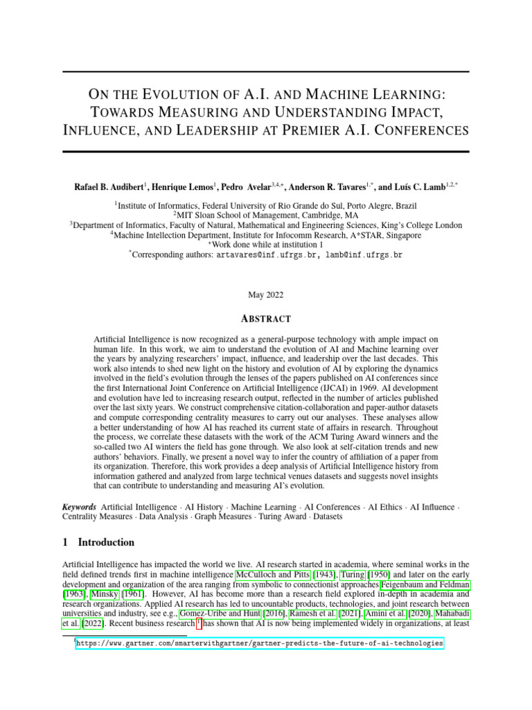 On The Evolution of AI and Machine Learning Toward | PDF | Artificial ...