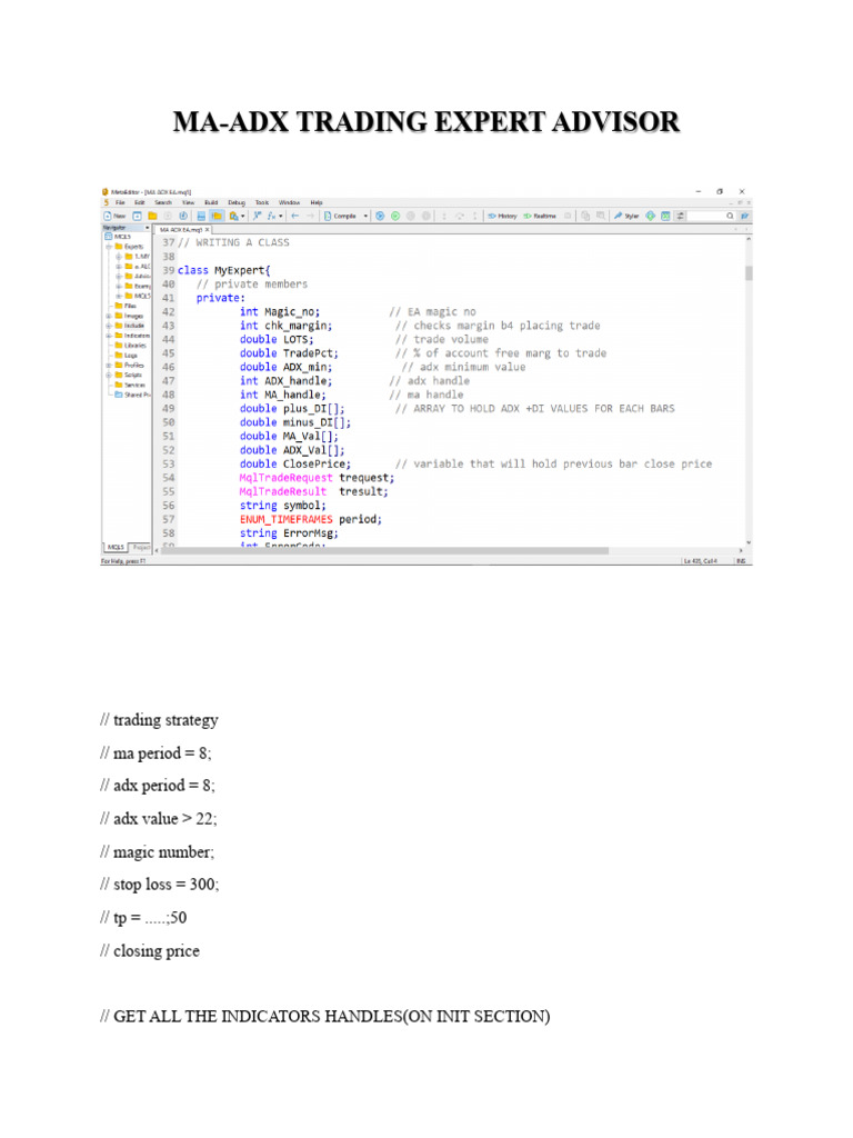 SOURCE CODES MA ADX EA. Easy Way. | PDF | Computer Programming ...