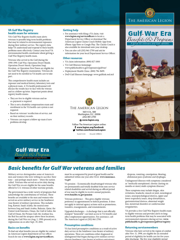Gulf War Era Benefits and Programs | PDF | United States Department Of ...
