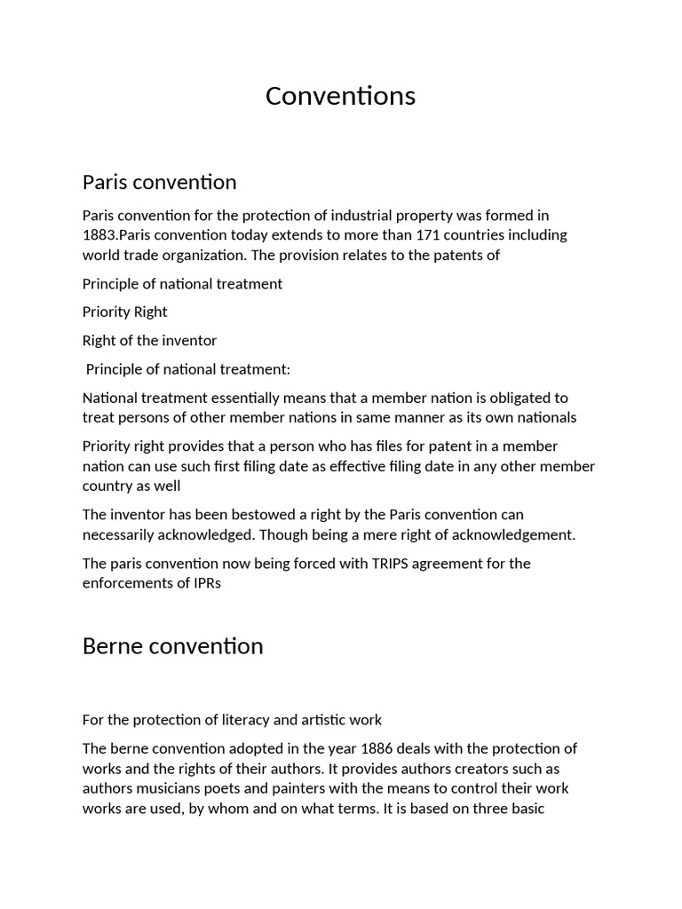 Conventions and Treaties | PDF | Geneva Conventions | World ...