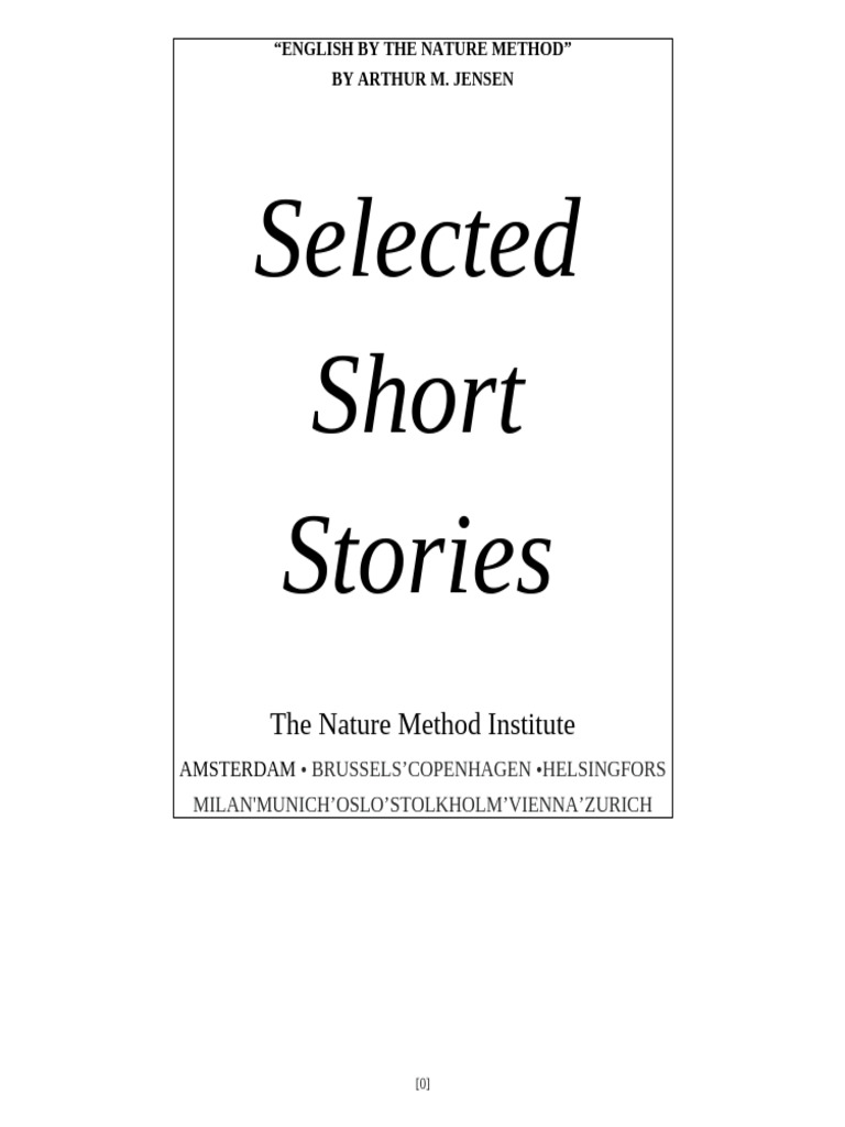Selected Short Stories: The Nature Method Institute | PDF | First ...
