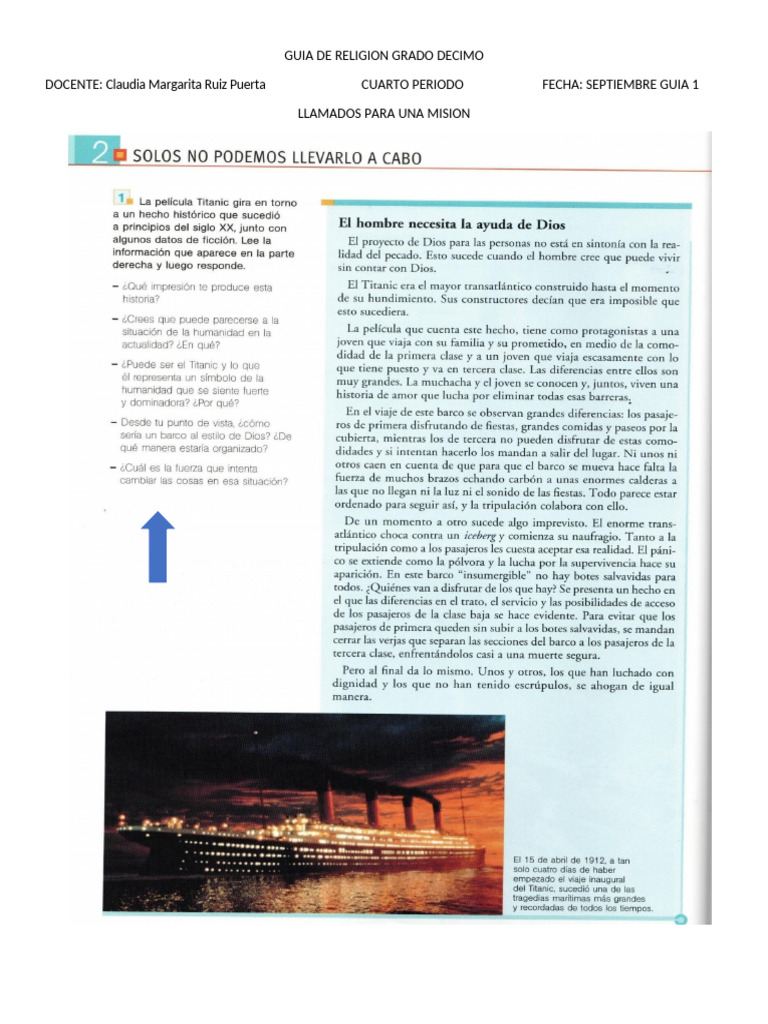 RELIGION DECIMO - Cuarto Periodo | PDF