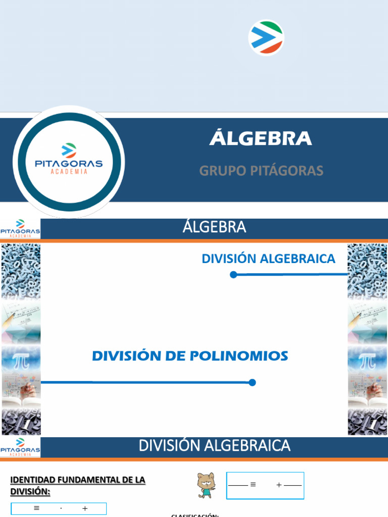 Ub1ma - Al - t07 - Division Algebraicas (Division de Polinomios) | PDF ...