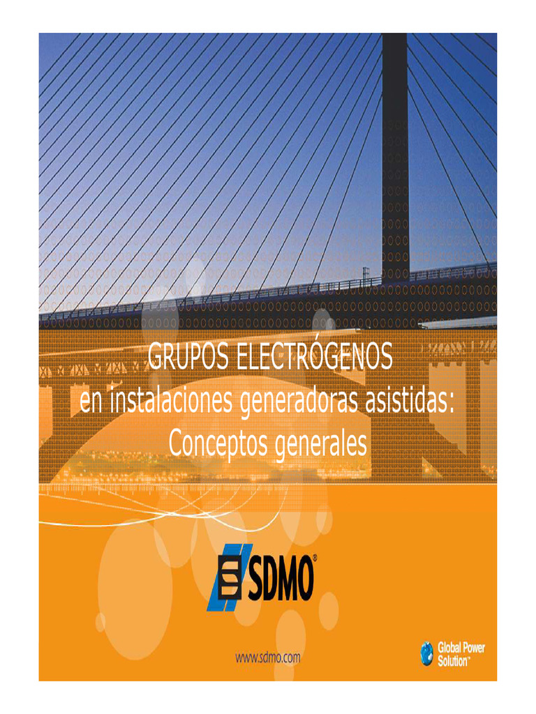 Grupos Electrógenos: Clasificación y Gama SDMO | PDF