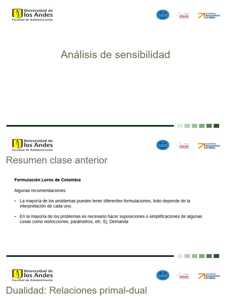 Dualidad y Análisis de Sensibilidad | PDF | Programación lineal | Conceptos matemáticos