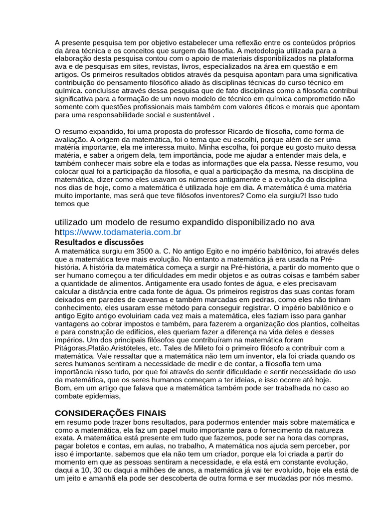 A Presente Pesquisa | PDF | Ensino de Matemática | Matemática aplicada
