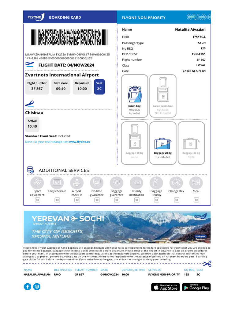 3F EY27SA EVNRMO AIVA Adult1 FO4492260 | PDF | Transport | Aviation