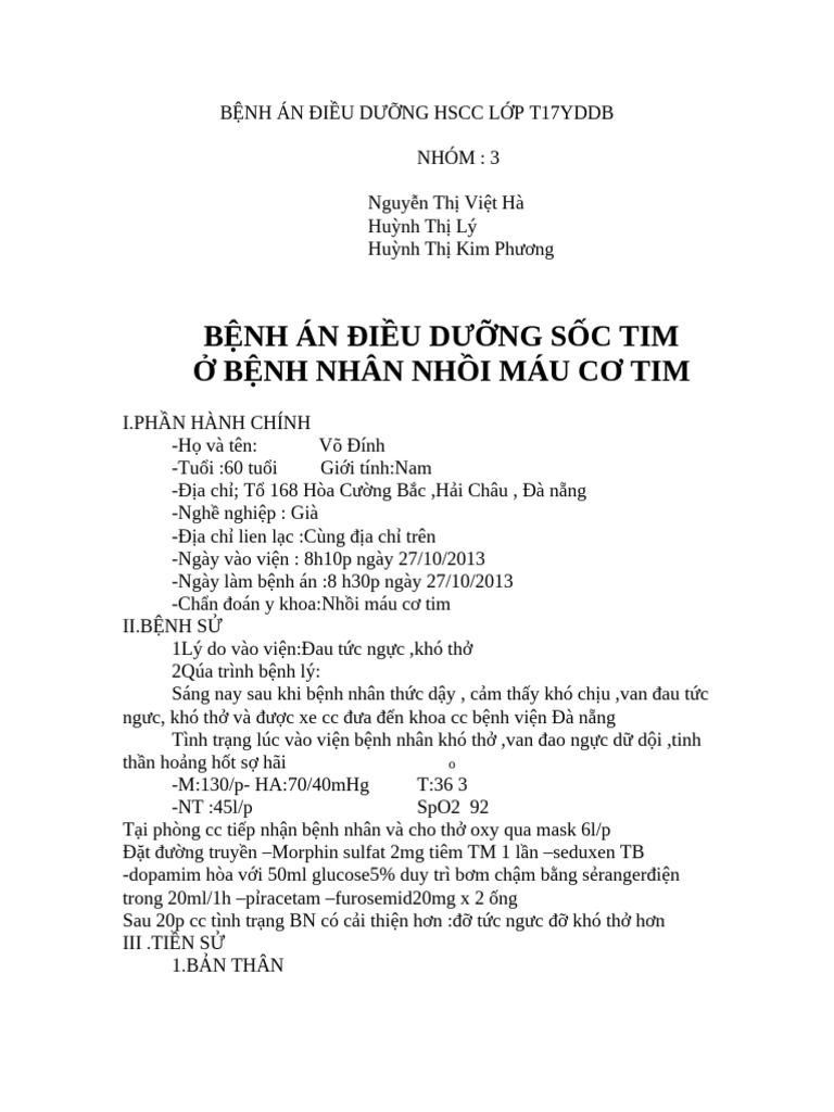 Sốc Tim - Lớp t17 | PDF