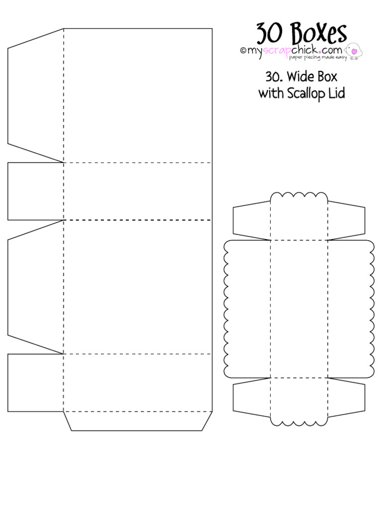 30 Wide Box W Scallop Lid | PDF